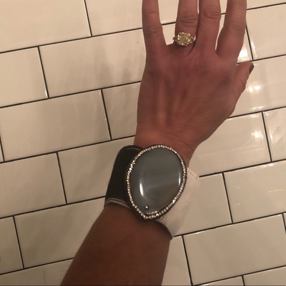 unknown | Jewelry | Nwb Cuff With Magical Stone Crystal Pony Hair ...